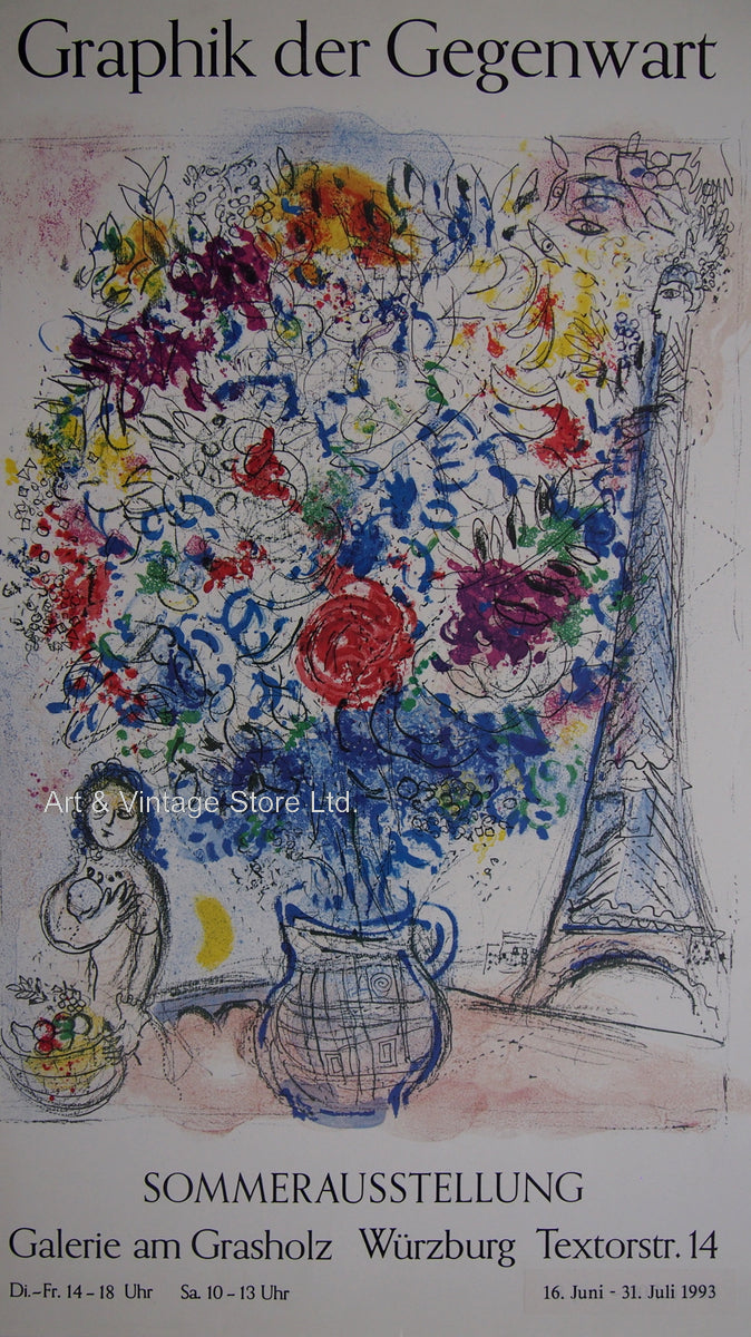 Marc Chagall Original Artist Poster 1993 – Art & Vintage Store Ltd