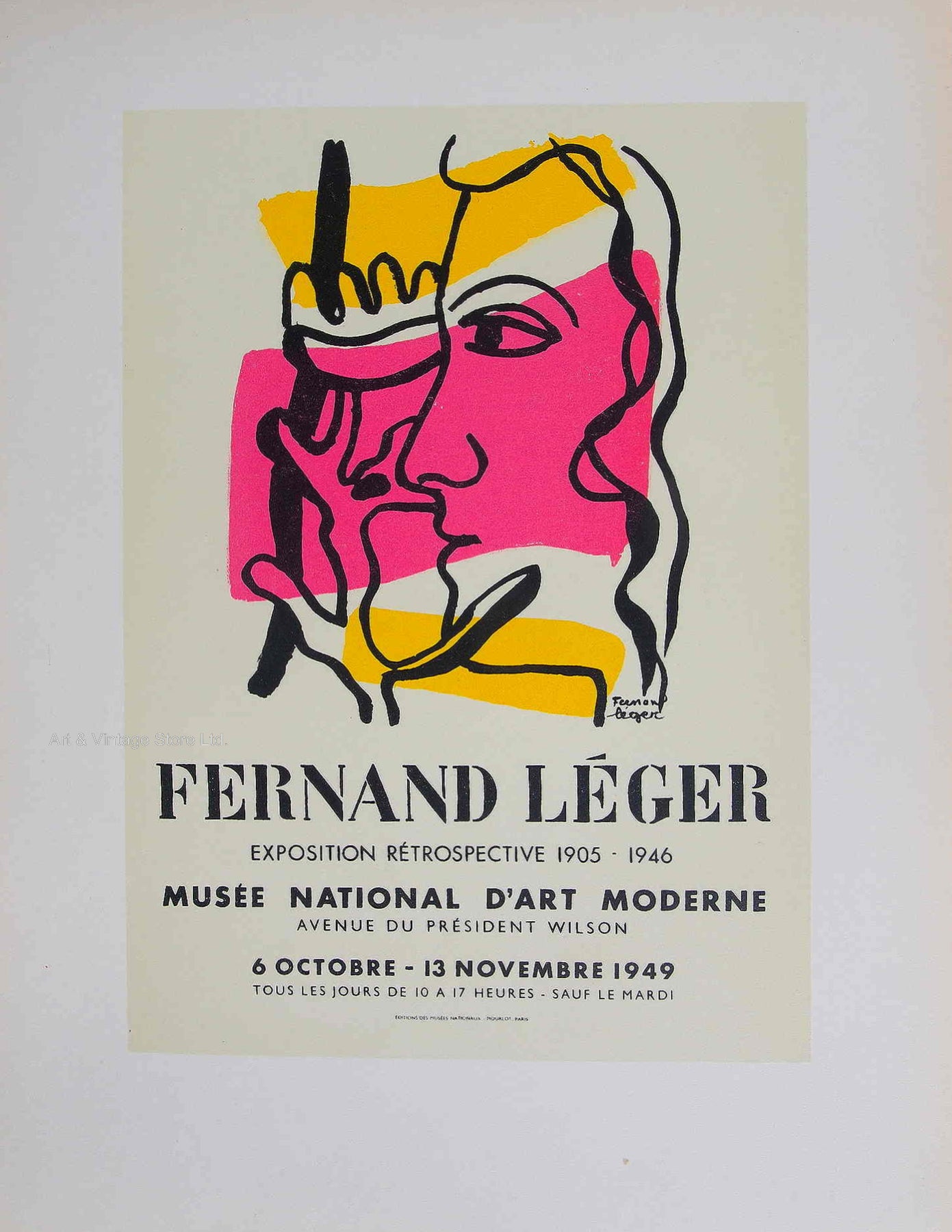 Fernand Leger Vintage Print - Original Lithograph 1959 – Art & Vintage ...