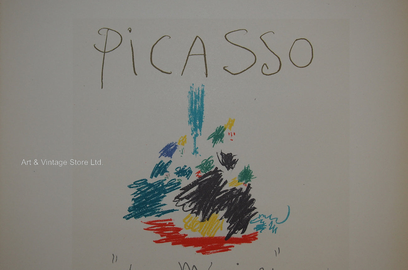 Pablo Picasso Vintage Print - Original Lithograph 1959 – Art & Vintage ...