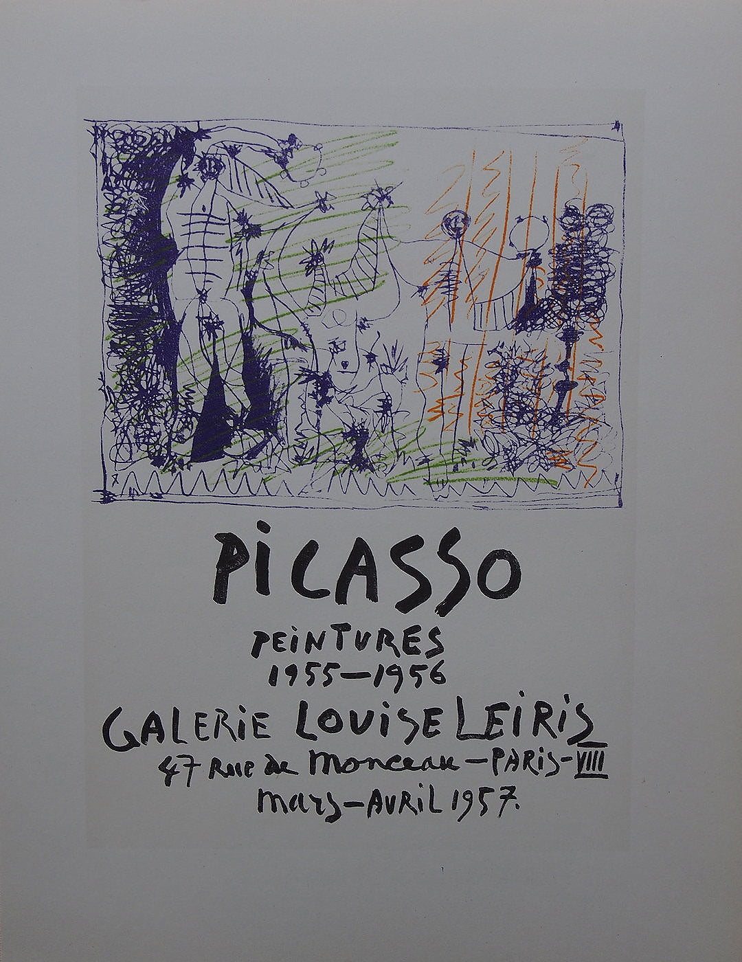 Pablo Picasso Vintage Print - Original Lithograph 1959 – Art & Vintage ...