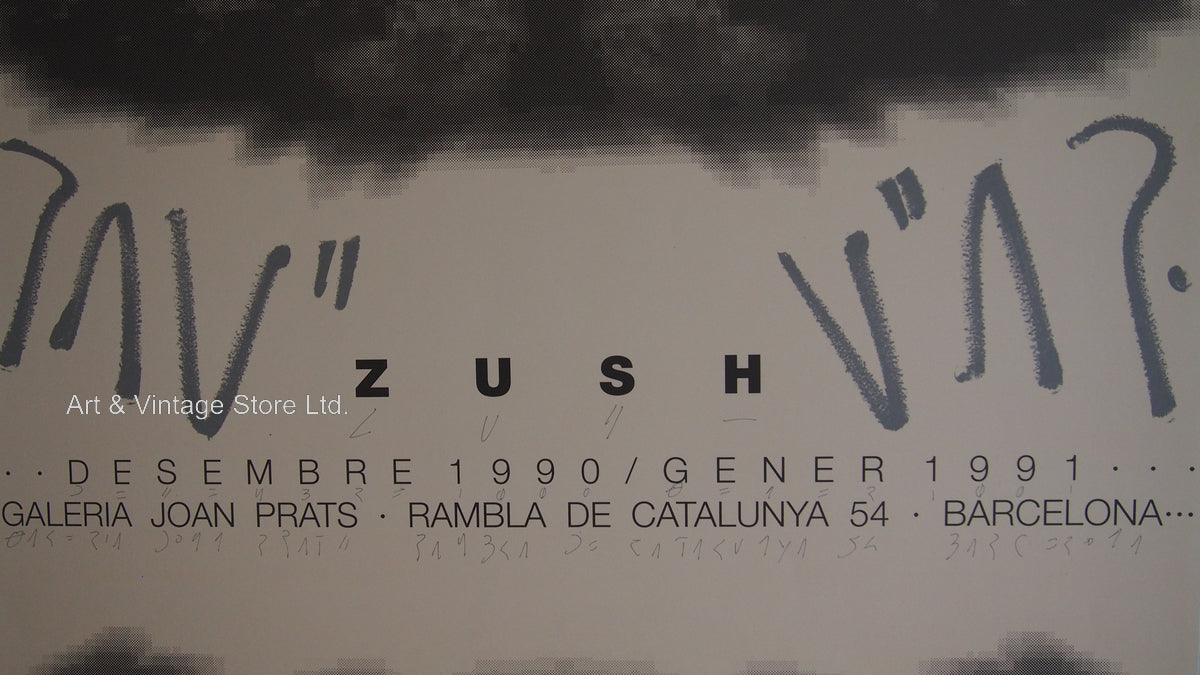 Zush - Original Artist Poster 1991 – Art & Vintage Store Ltd