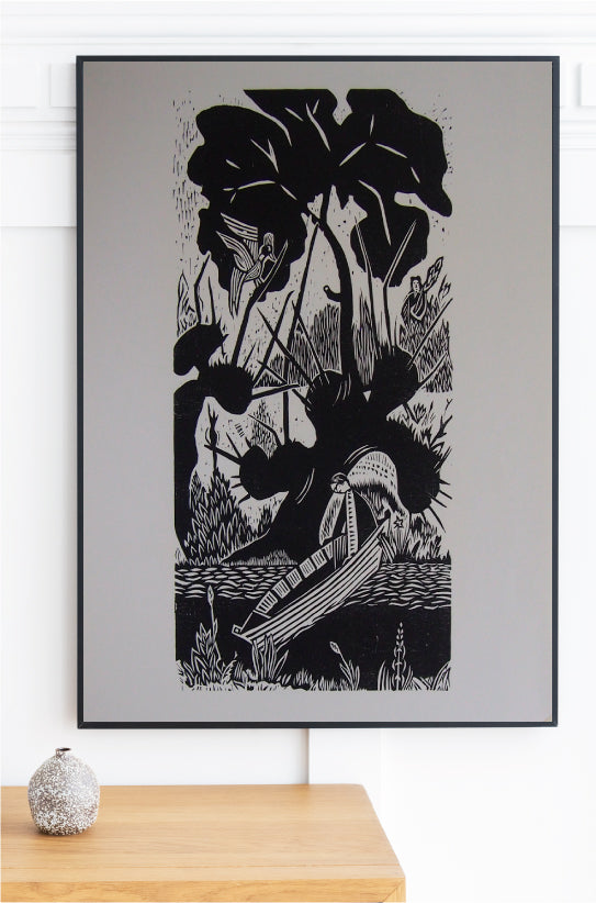 Hinricus Bicker-Riepe - Original Woodcut – Art & Vintage Store Ltd