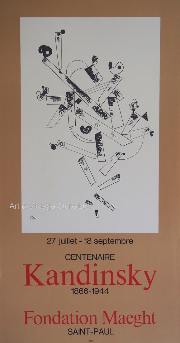 Wassily Kandinsky - Original Artist Poster 1966 – Art & Vintage Store Ltd