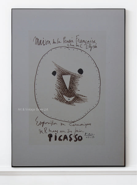 Pablo Picasso Vintage Print - Original Lithograph 1959 – Art & Vintage ...